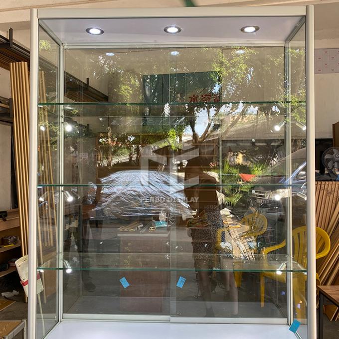 T4 LED Glass Display Showcase 78.7in high Shop Show Case