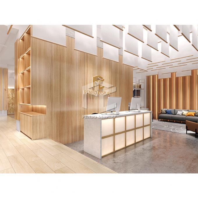 Custom Metal Bedding Store Display Racks Wooden Home Textile Store ...